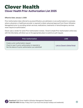 Prior Authorization Tools | Clover Health